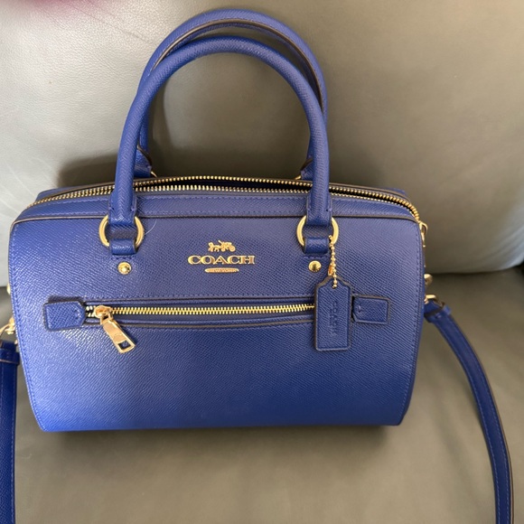 Coach | Bags | Coach Blue Handbag | Poshmark